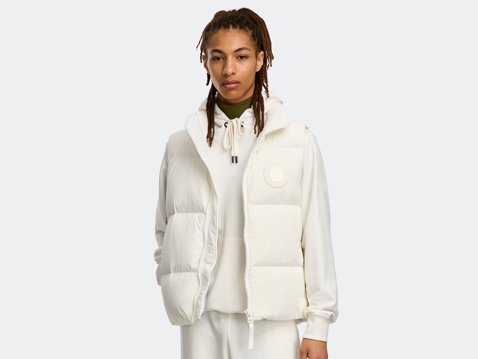 Lawrence Puffer Vest White Disc – Canada Goose